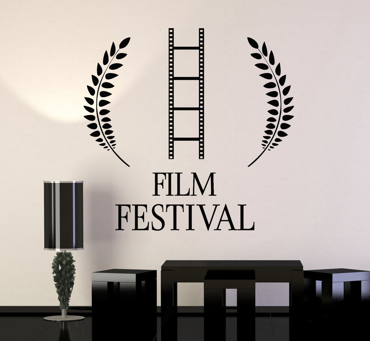 Vinyl Wall Decal Film Festival Cinema Movie Stickers Mural Unique Gift ...