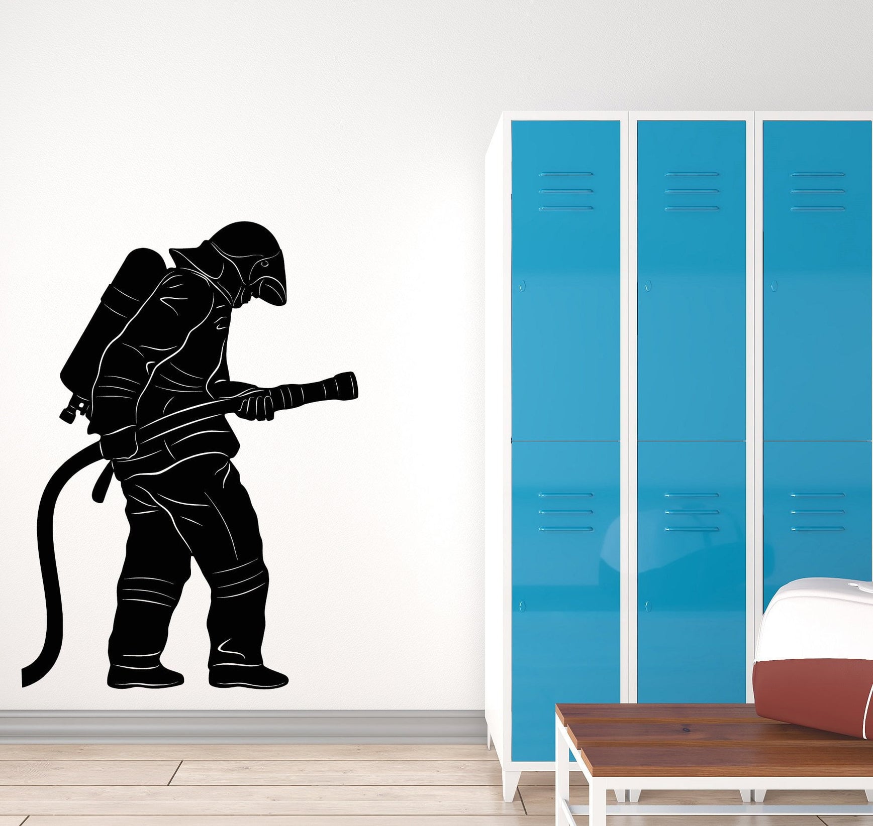 Vinyl Wall Decal Fire Department Decor Firefighter Stickers (3075ig ...