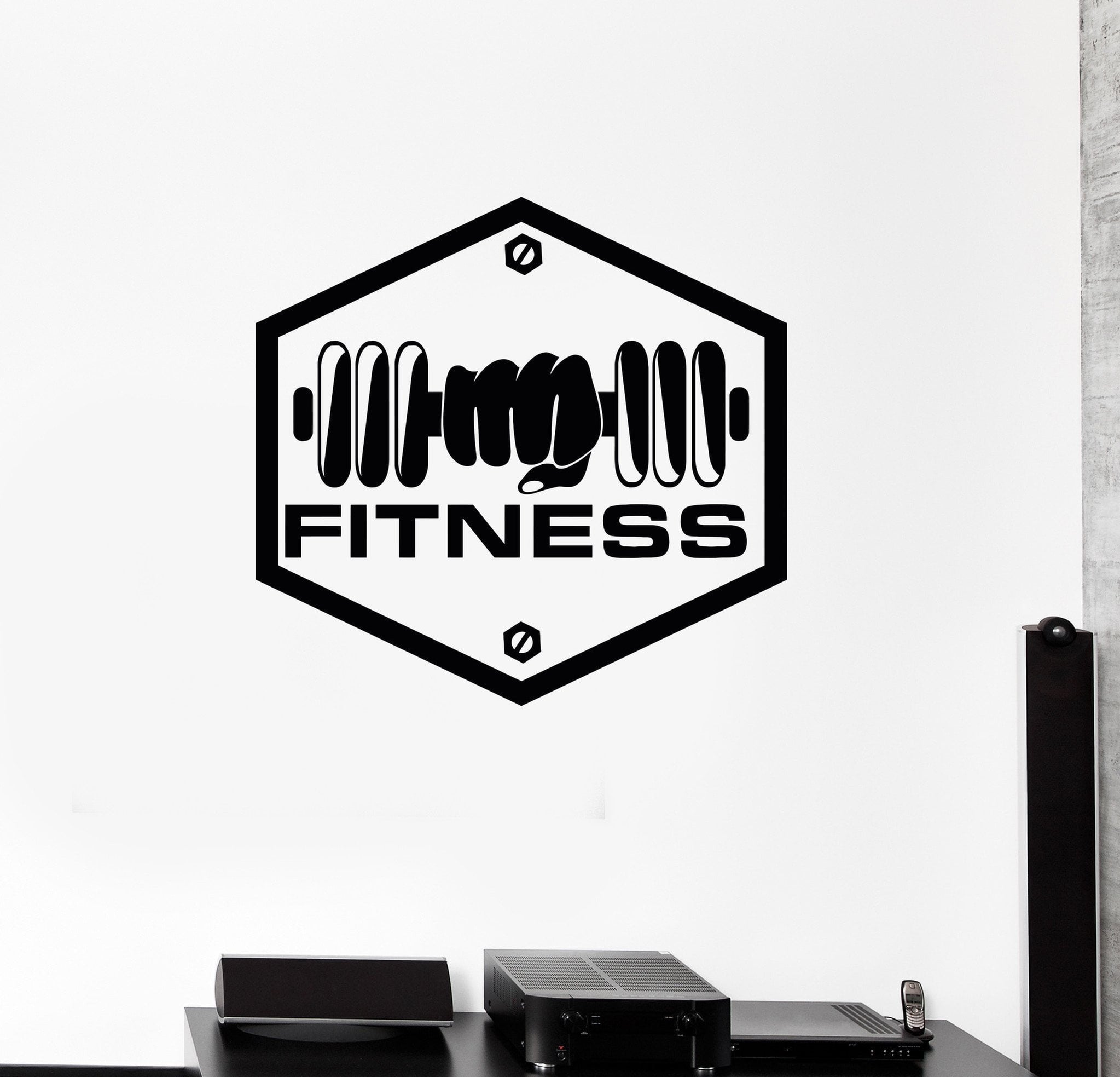 Vinyl Wall Decal Fitness Logo Bodybuilding Muscle Gym Stickers Unique ...