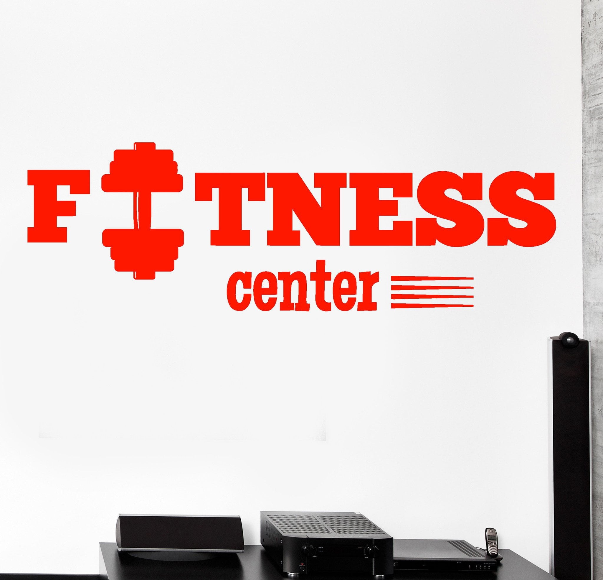 Vinyl Wall Decal Gym Fitness Center Sports Health Stickers Unique Gift ...