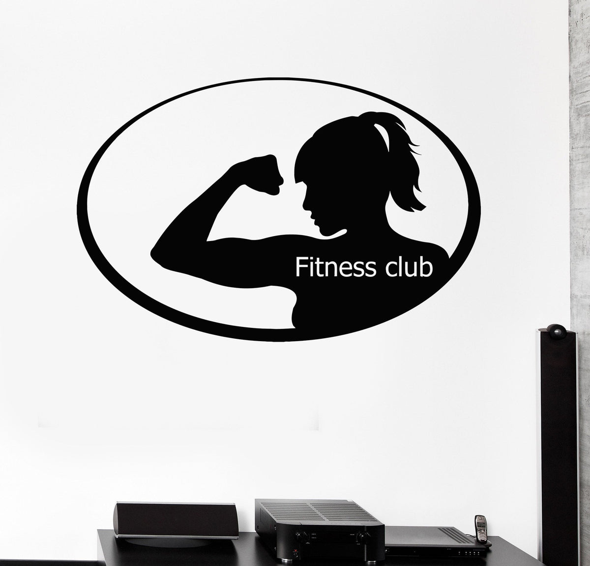 Vinyl Wall Decal Fitness Club Woman Girl Gym Stickers Mural Unique Gif ...