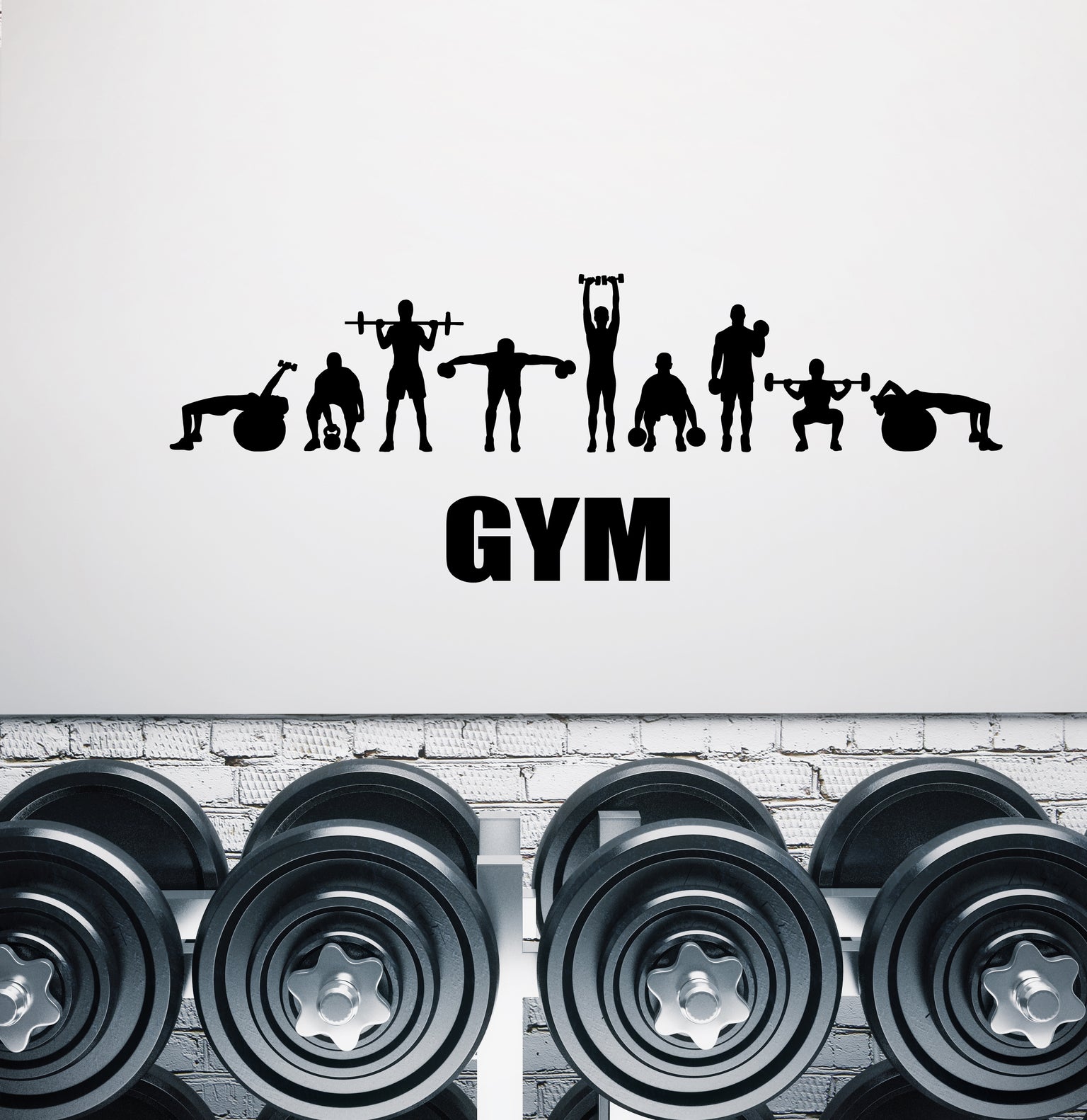 Workout Fitness Room And Gym Wall Decals — Wallstickers4you