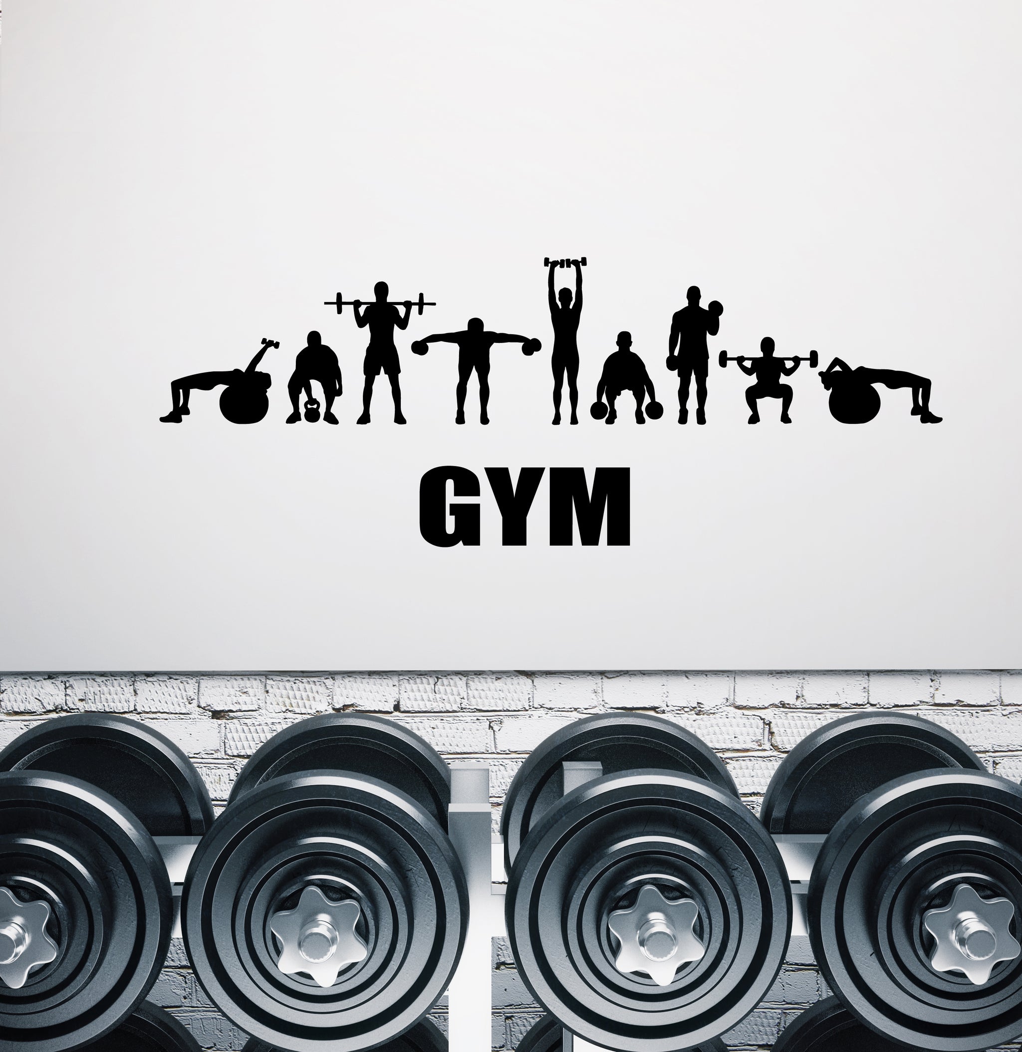 Workout Fitness Room And Gym Wall Decals — Wallstickers4you
