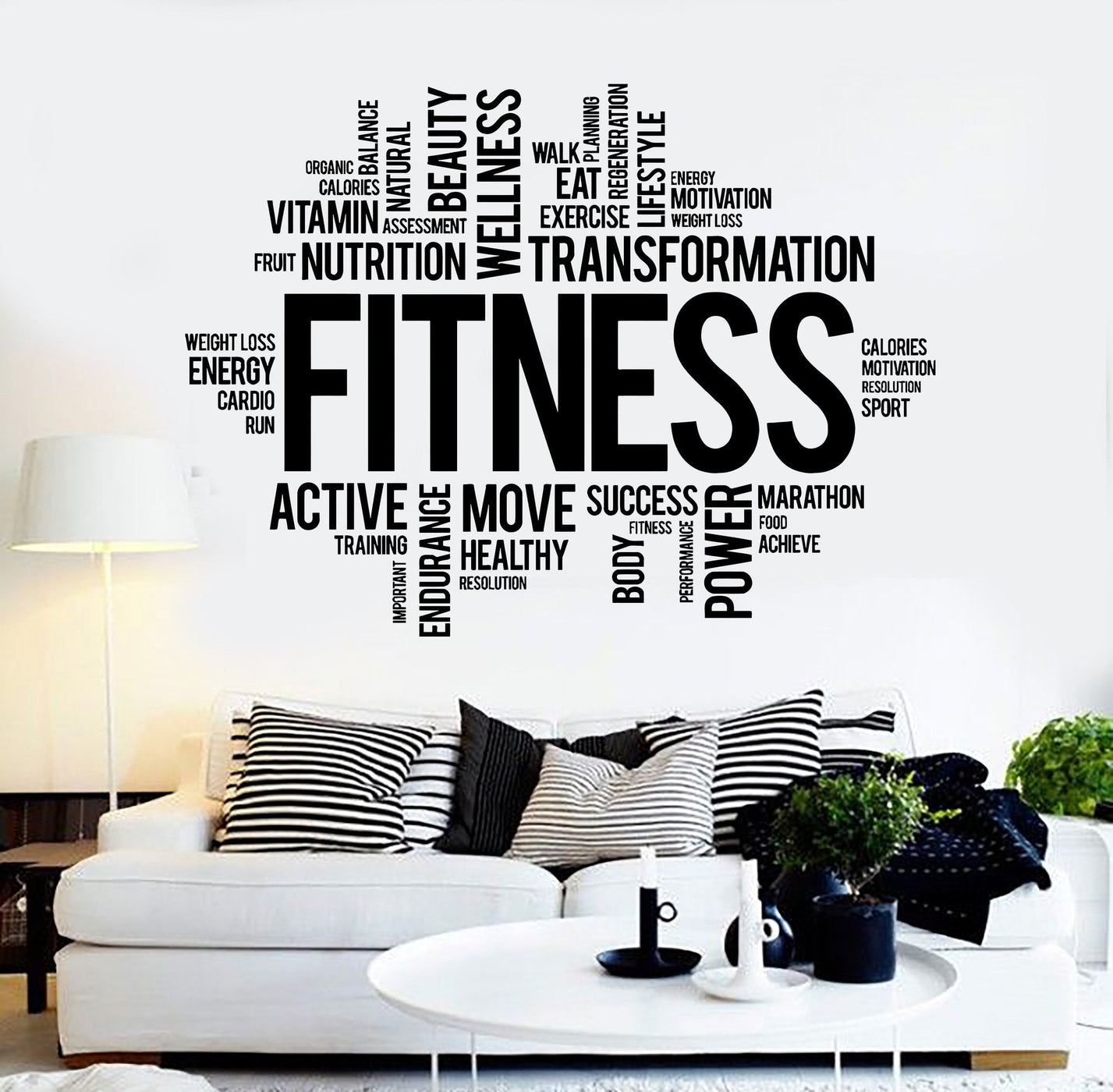 Vinyl Wall Decal Fitness ig3825 — Wallstickers4you
