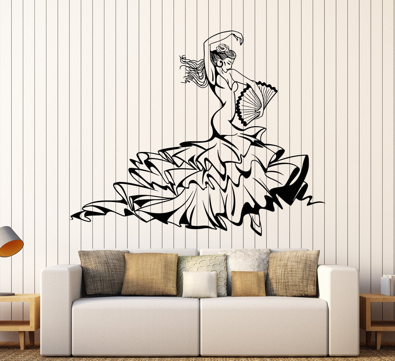 Vinyl Wall Decal Hot Sexy Flamenco Dance Dancer Woman Stickers Unique ...