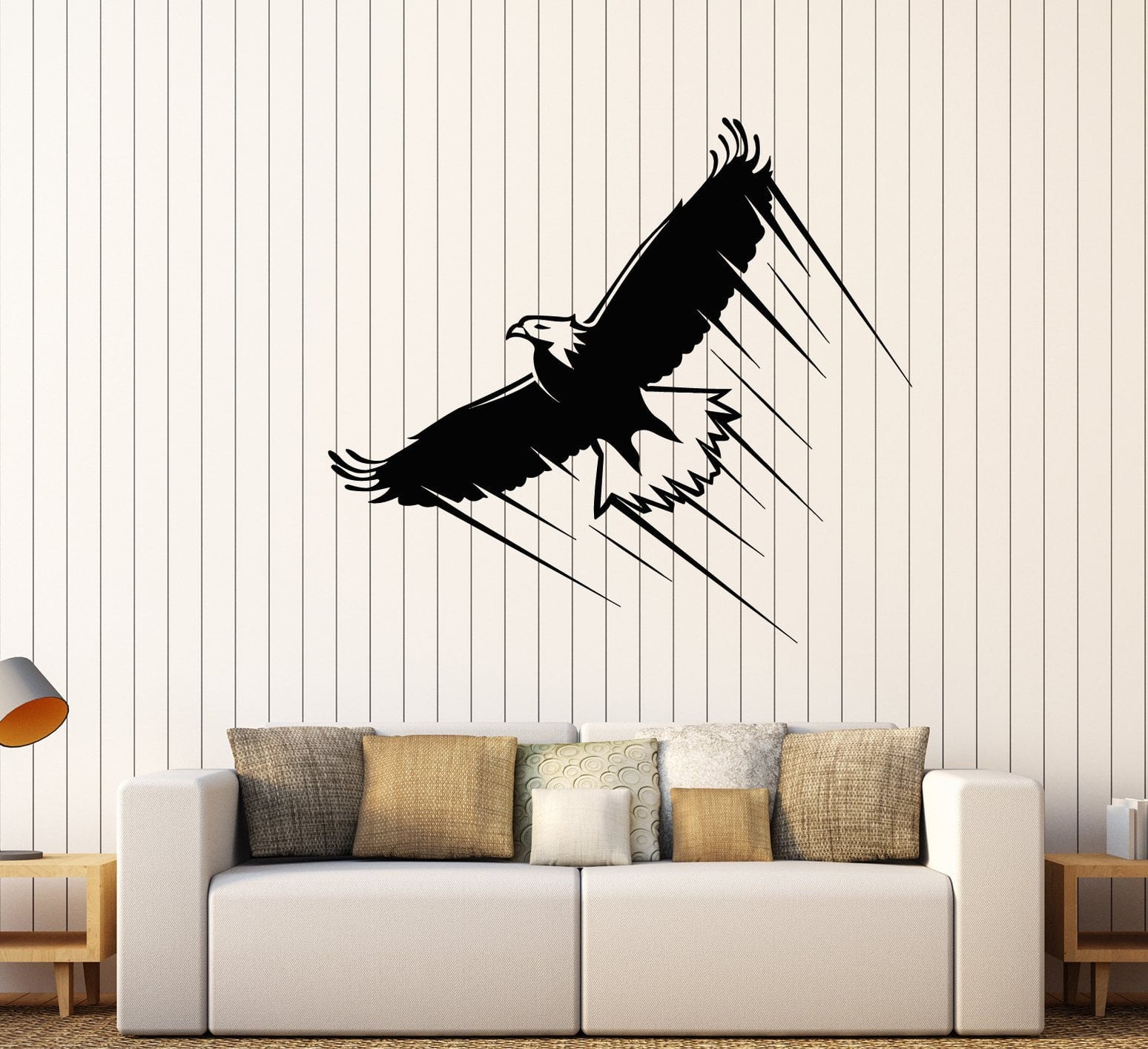 Vinyl Wall Decal Bald Eagle American Flying Bird Patriot Stickers (230 ...