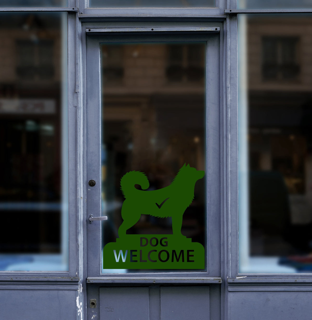 Vinyl Wall Decal Dog Signboard Welcome Pet Shop Stickers (2306ig ...
