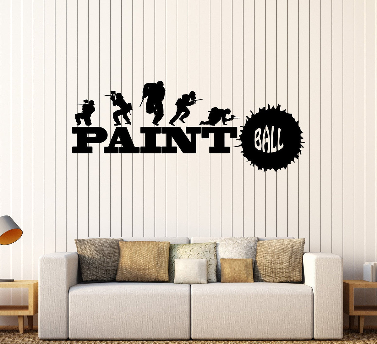 Vinyl Wall Decal Paintball Sports Game Teen Room Art Stickers Unique G ...