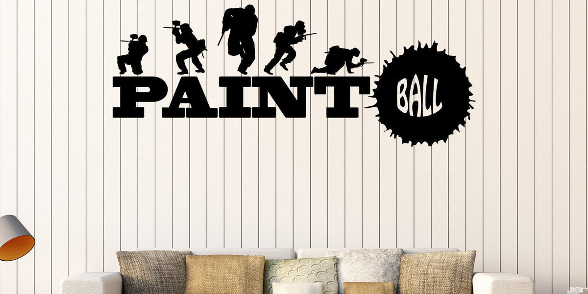 Vinyl Wall Decal Paintball Sports Game Teen Room Art Stickers Unique G ...