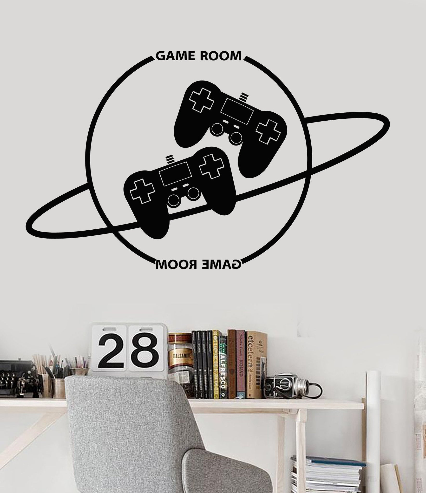 Vinyl Wall Decal Game Room Gamer Video Games Joysticks Stickers Unique ...