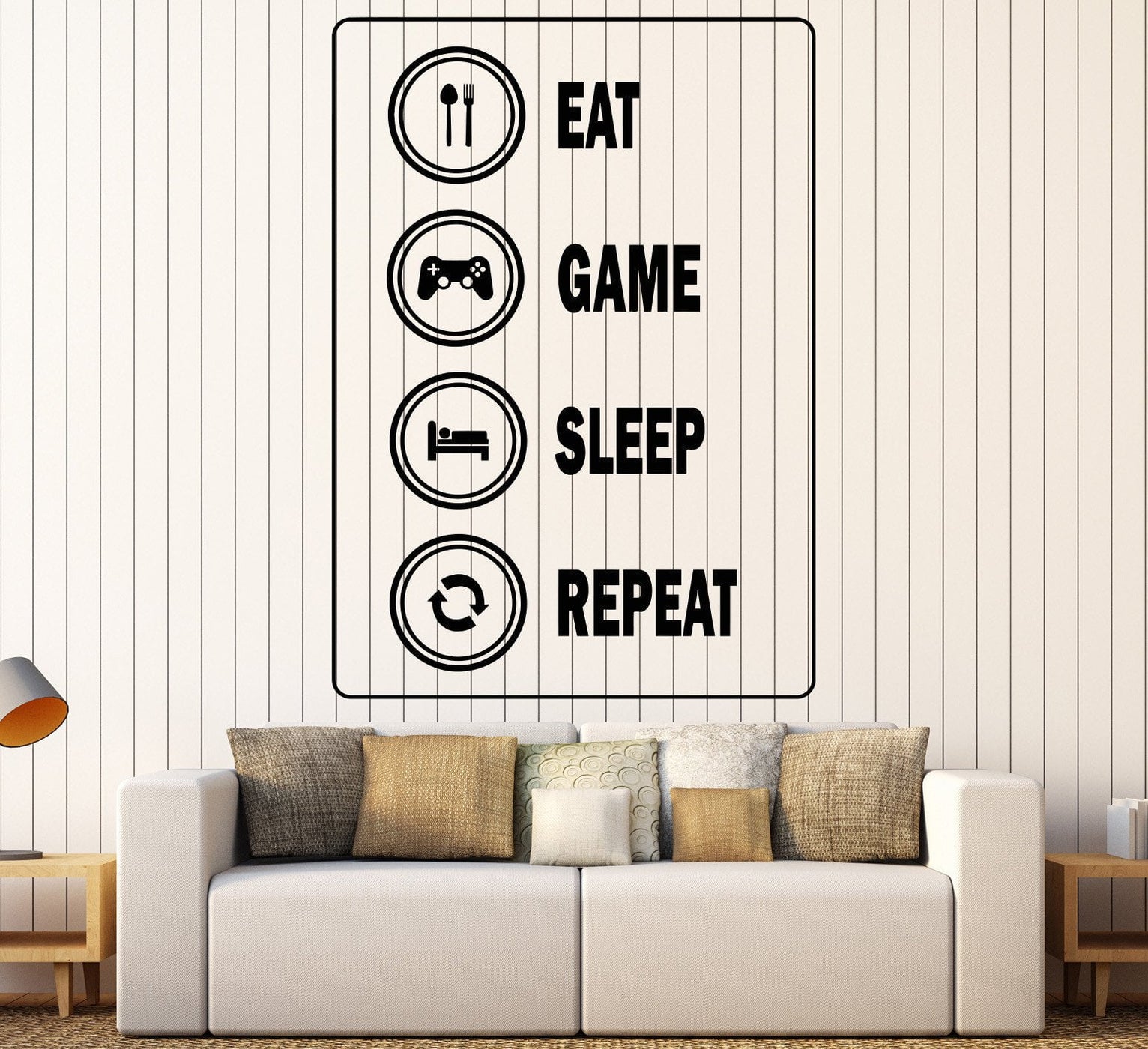 Vinyl Wall Decal Gamer Video Game Player Rules Stickers Unique Gift (8 ...