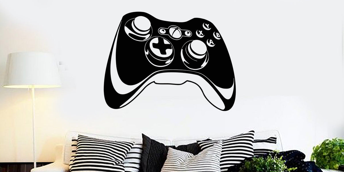 Gaming Vinyl Wall Decal Art Joystick Loading Video Game Stickers Uniqu ...