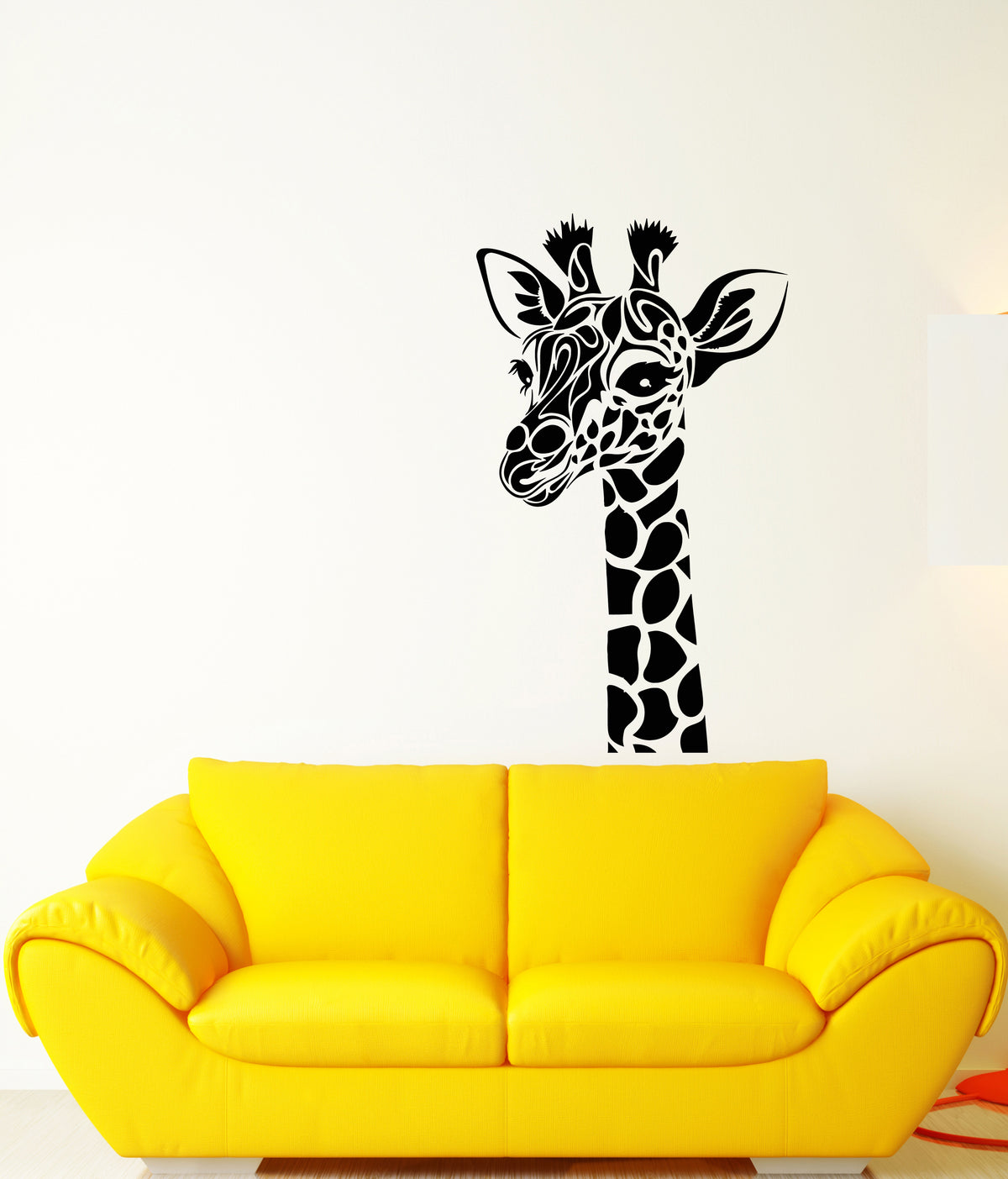Vinyl Wall Decal African Giraffe Head Animal Funny Stickers (3576ig ...