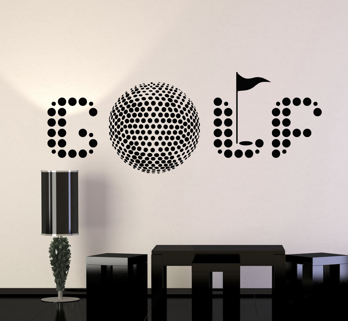 Vinyl Wall Decal Golf Club Art Word Player Decor Interior Stickers Mur ...