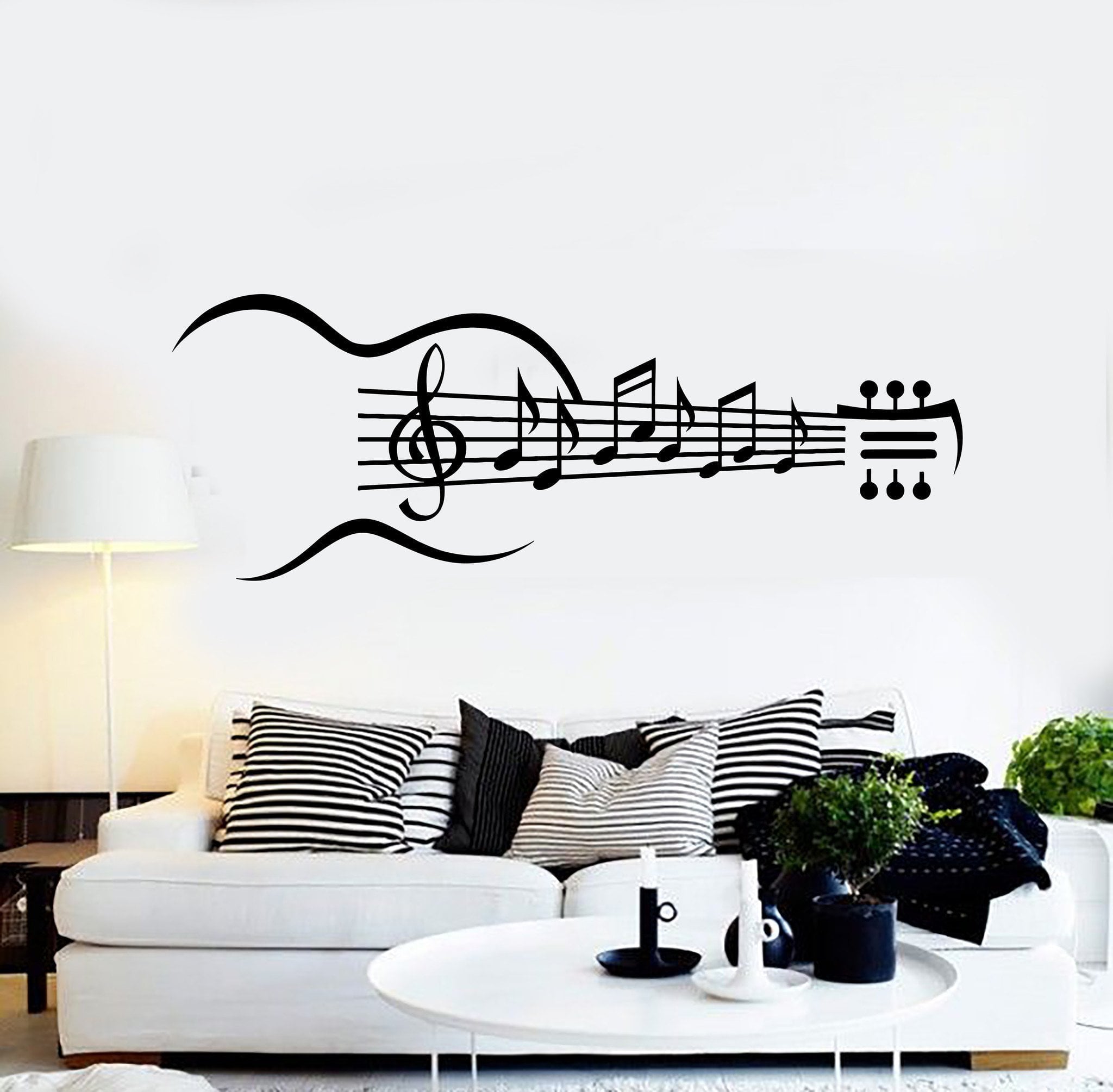 Guitar Wall Vinyl Decals — Wallstickers4you