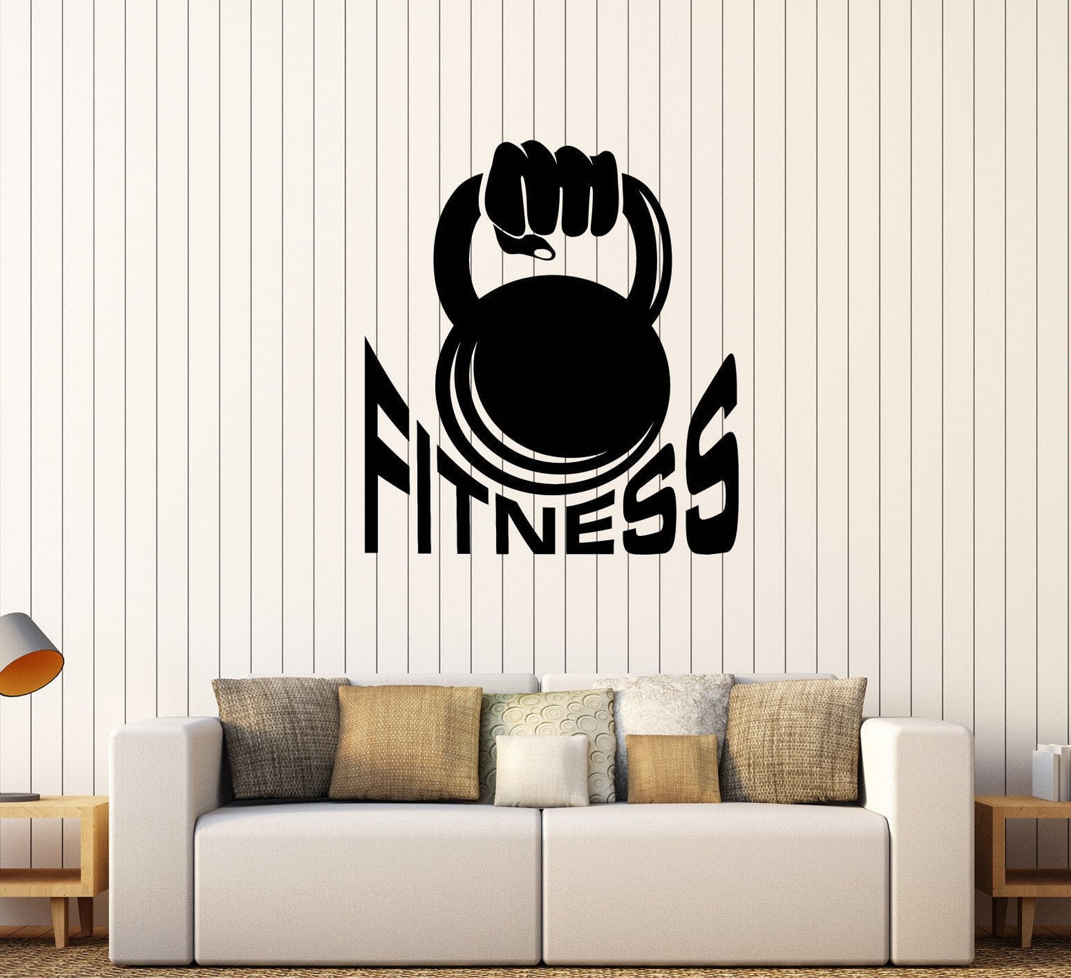 Vinyl Wall Decal Weight Lifting Fitness Gym Bodybuilding Sports Sticke ...