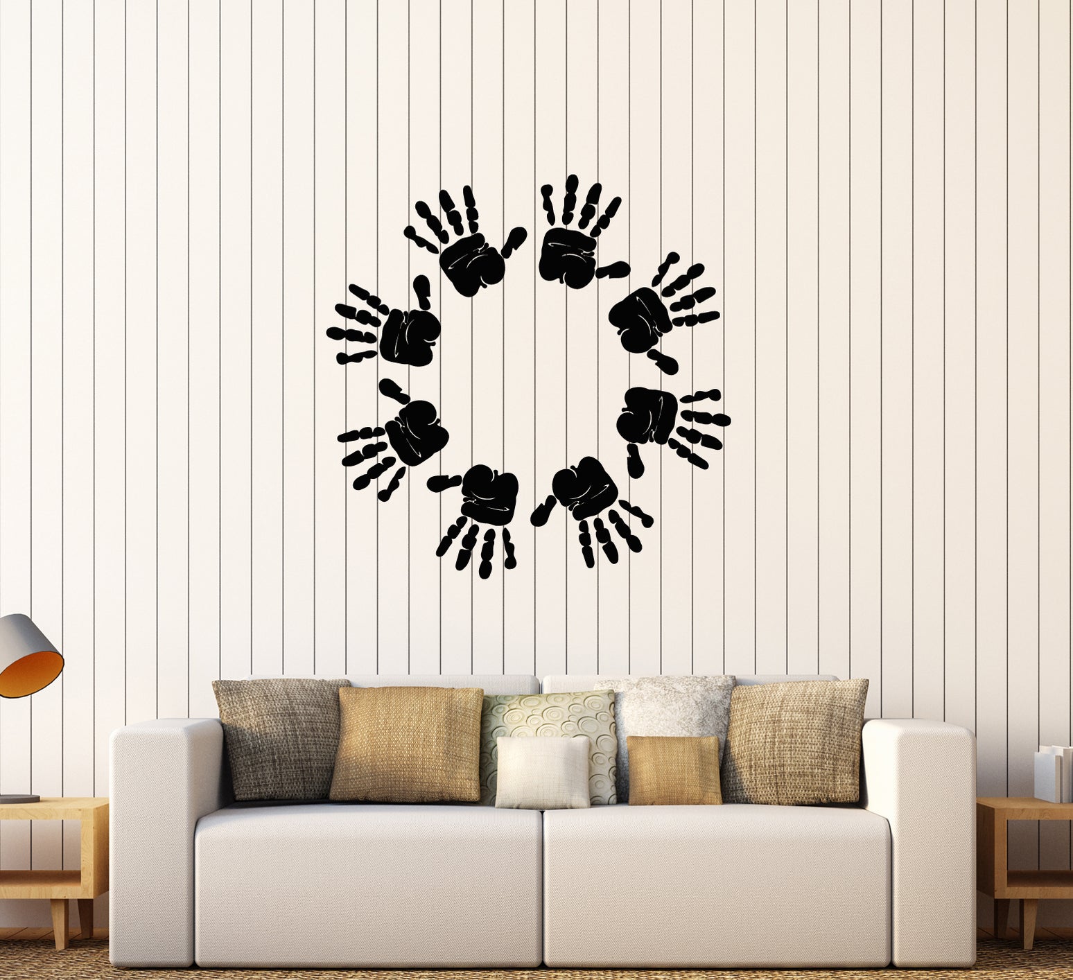 Vinyl Wall Decal Handprints Home Decorations Greeting Stickers (3622ig ...