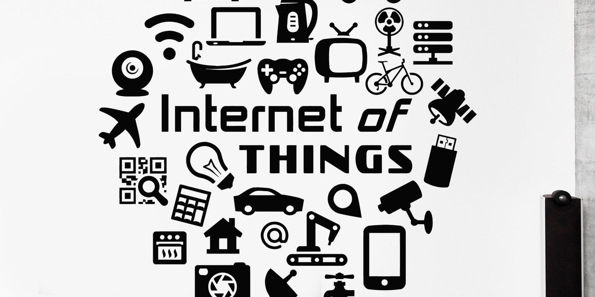 Vinyl Wall Decal Internet of Things Hi Tech IT Geek Stickers Murals Un ...
