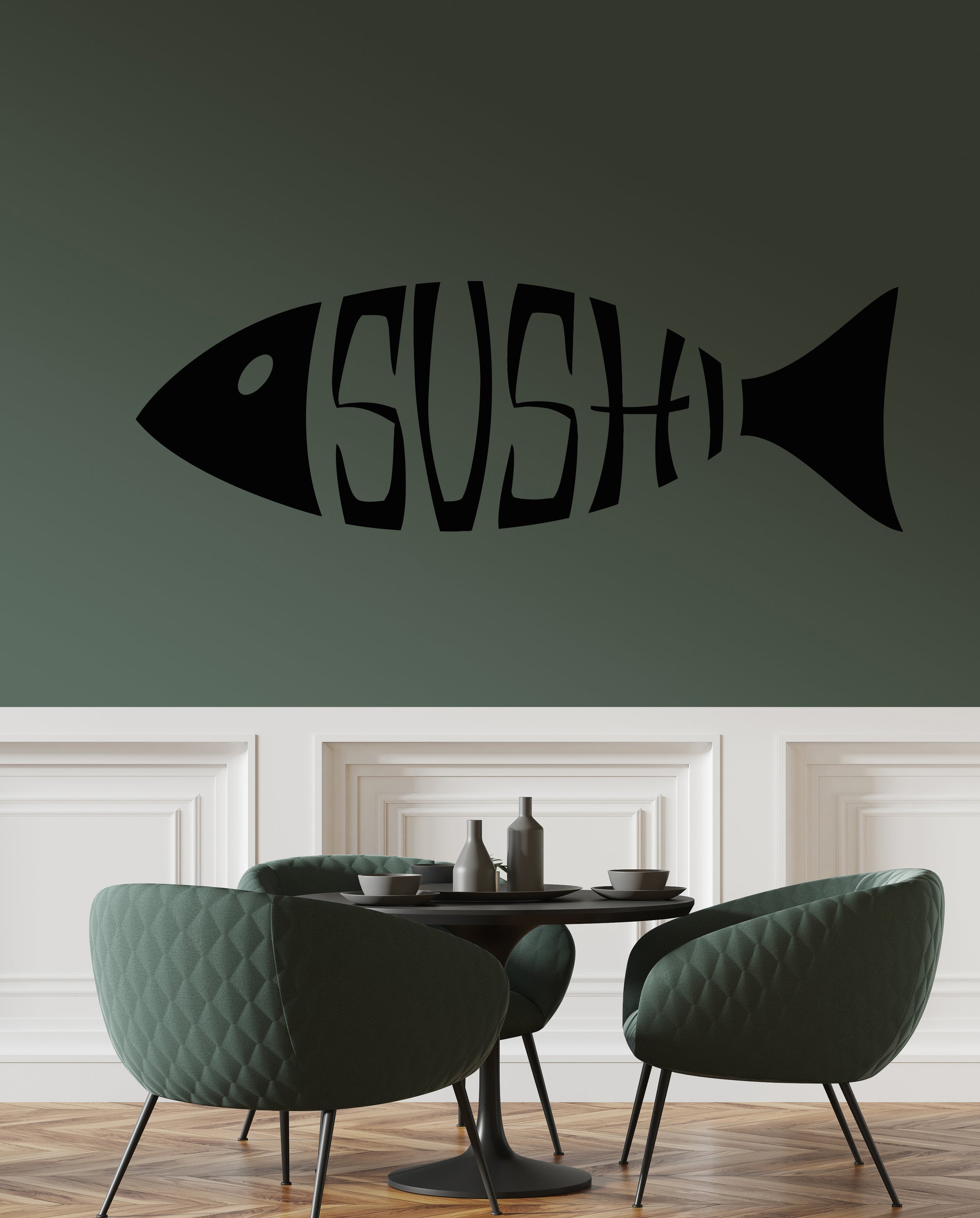 Vinyl Wall Decal Sushi Logo Restaurant Japanese Cuisine Stickers (3364 ...