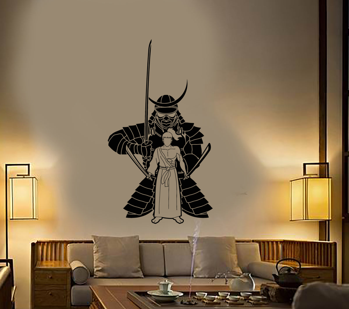 Vinyl Wall Decal Samurai Japanese Warrior Armor Oriental Ninja Sticker ...