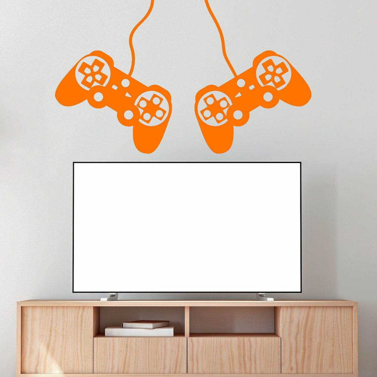 Vinyl Wall Decal Two Joystick Video Game Gamer Room Stickers Unique Gi ...
