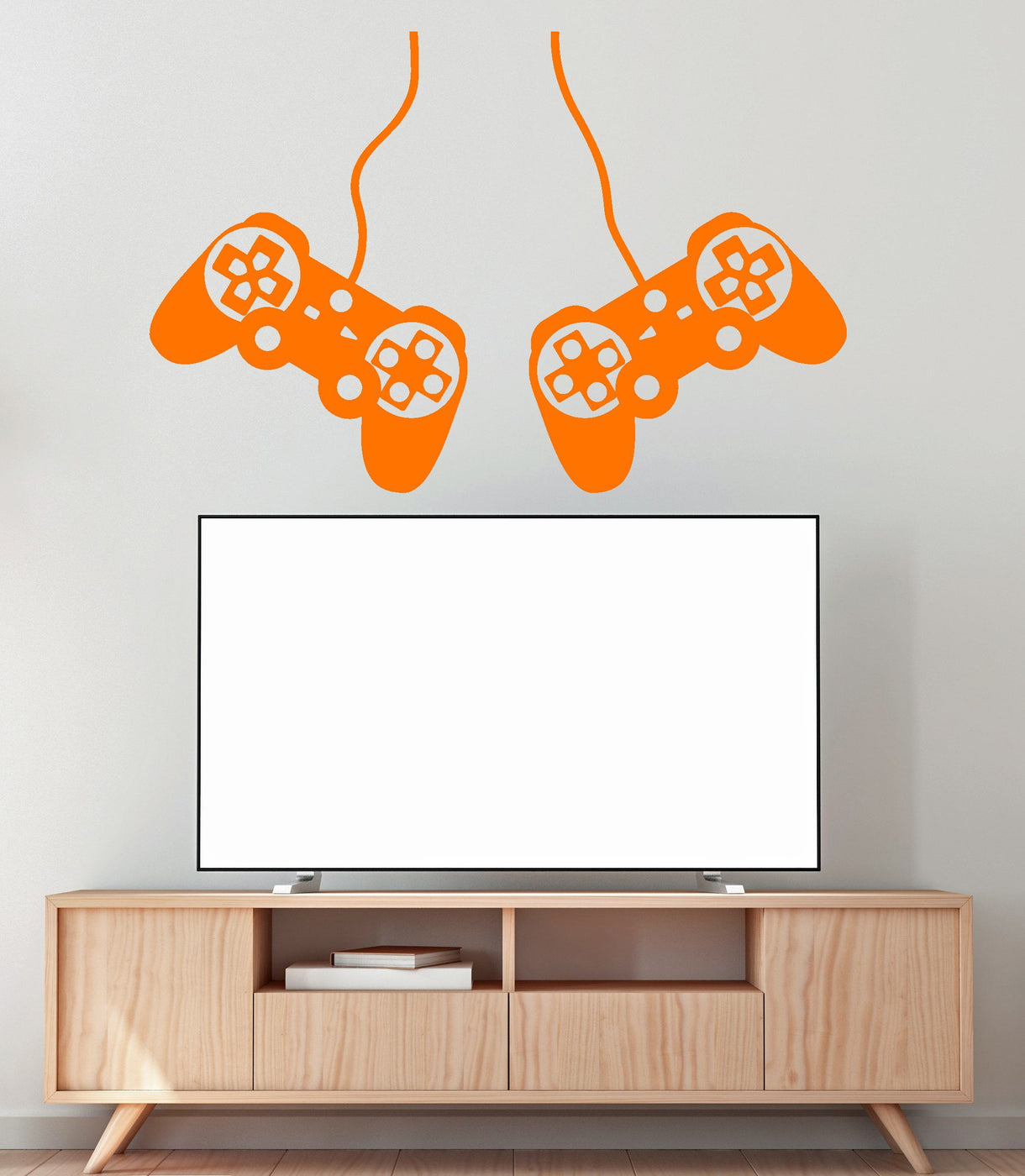 Vinyl Wall Decal Two Joystick Video Game Gamer Room Stickers Unique Gi ...