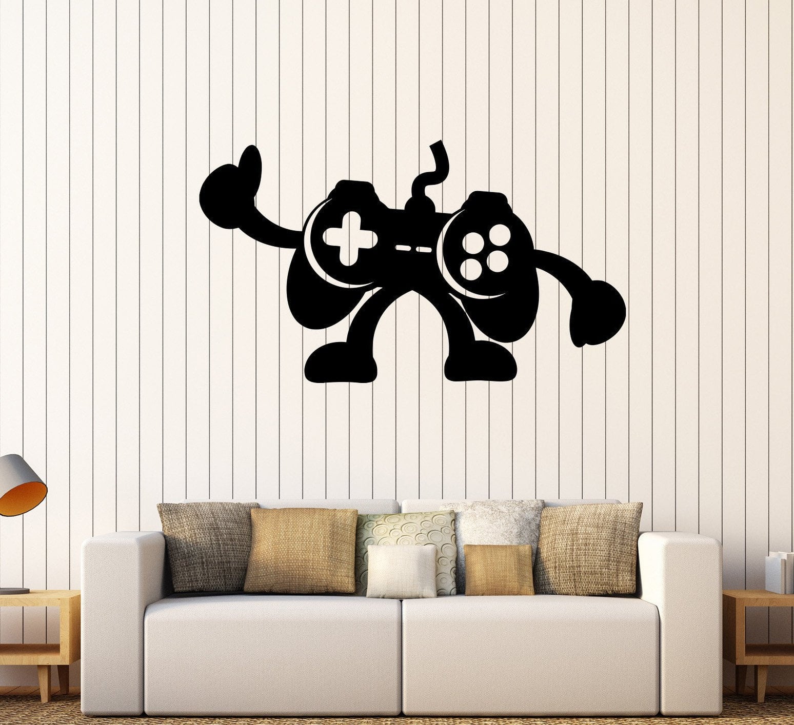 Vinyl Wall Decal Joystick Gamepad Teen Room Video Game Stickers Unique ...