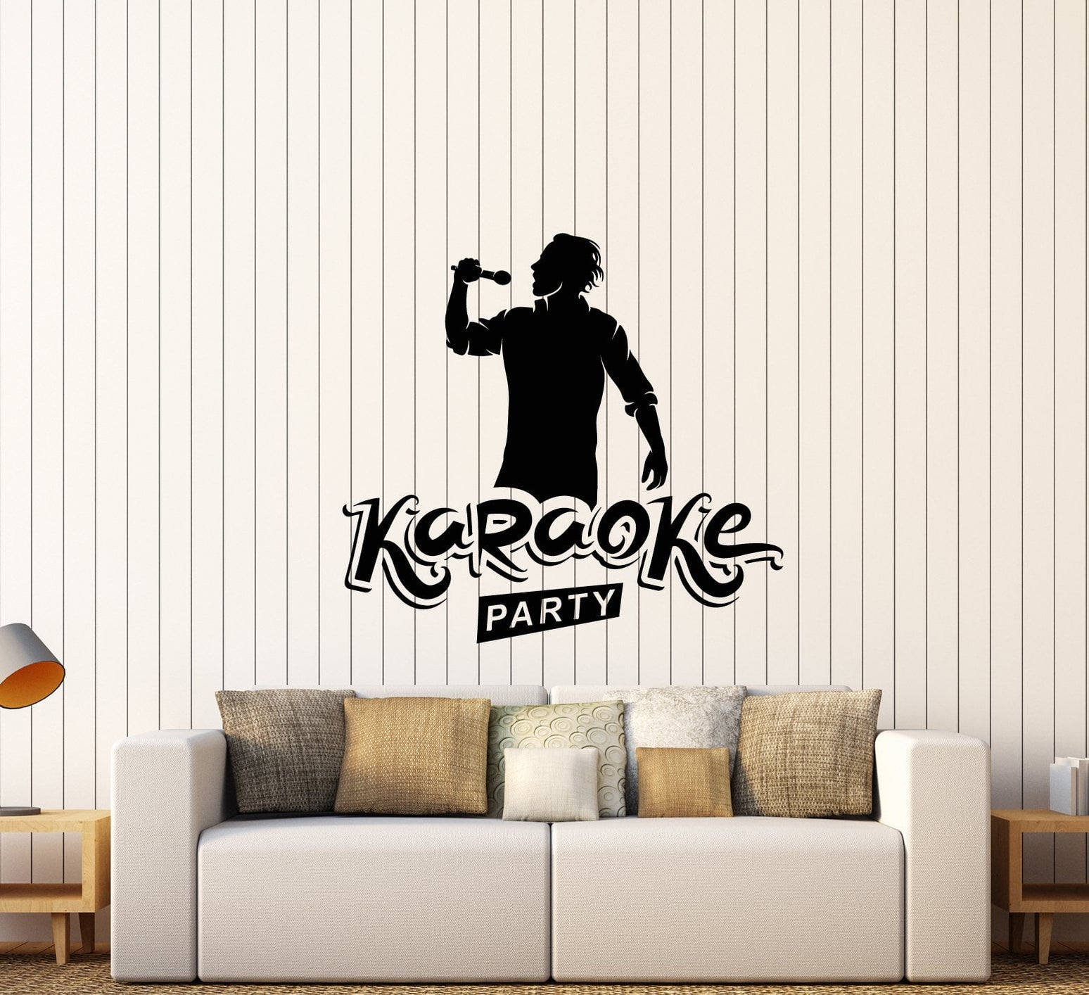 Vinyl Wall Decal Karaoke Club Party Signboard Singer Stickers (3115ig ...