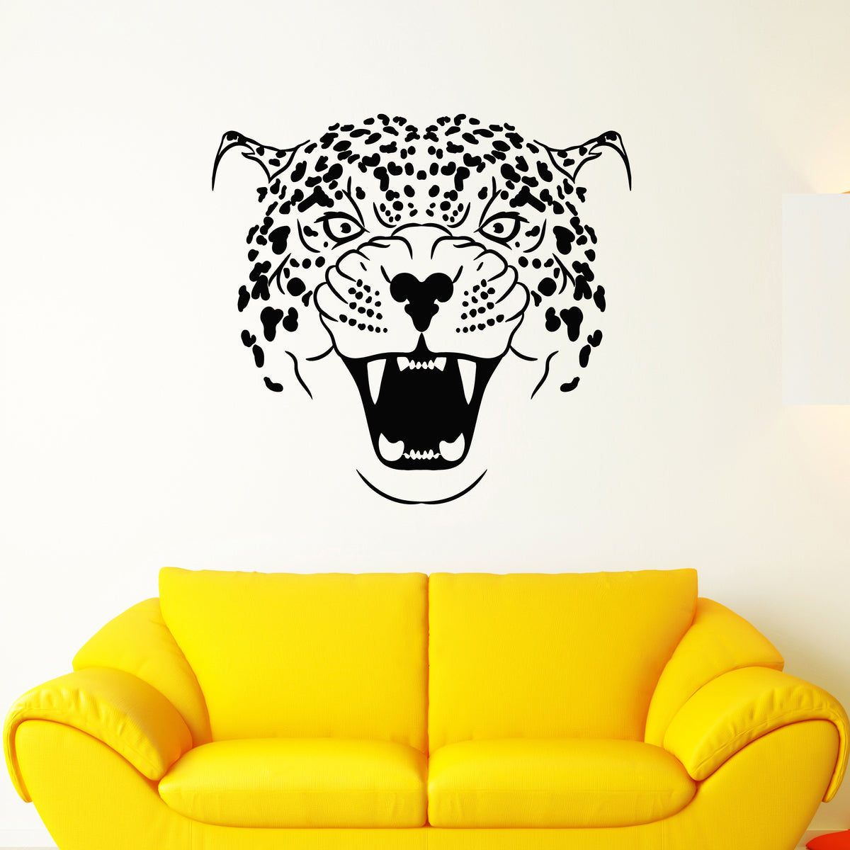 Vinyl Wall Decal African Animal Big Cat Leopard Predator Canines Stick ...