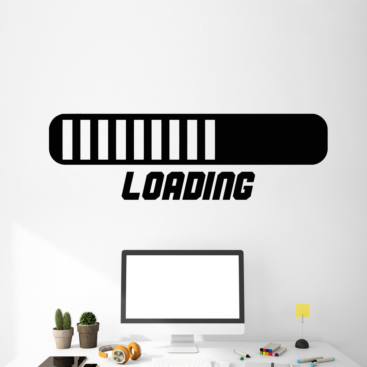 Vinyl Wall Decal Loading Video Game Gamer Room Stickers (3077ig ...