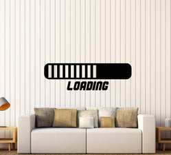 Vinyl Wall Decal Loading Video Game Gamer Room Stickers (3077ig ...
