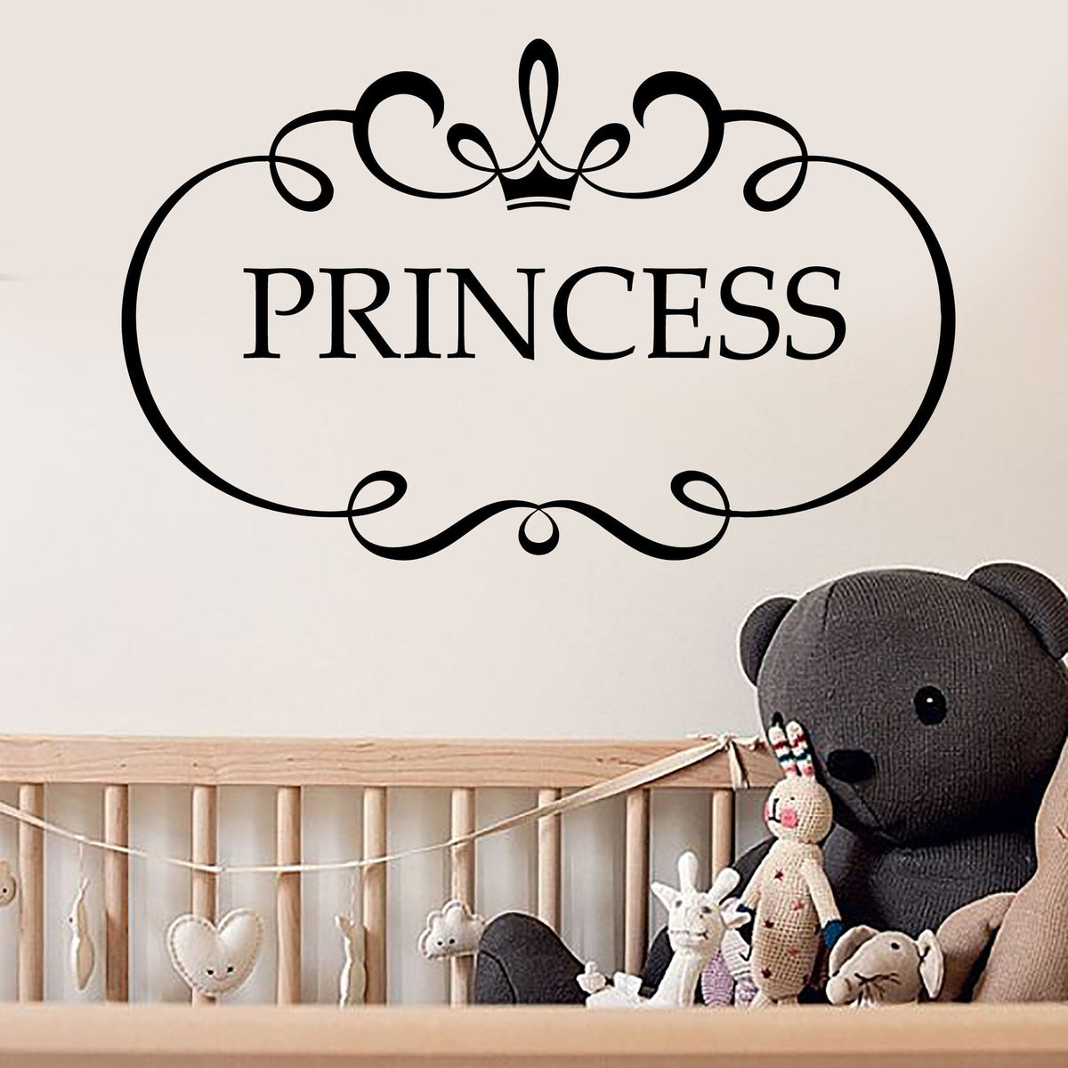 Vinyl Wall Decal Quote Word Logo For Little Princess Room Stickers (29 ...