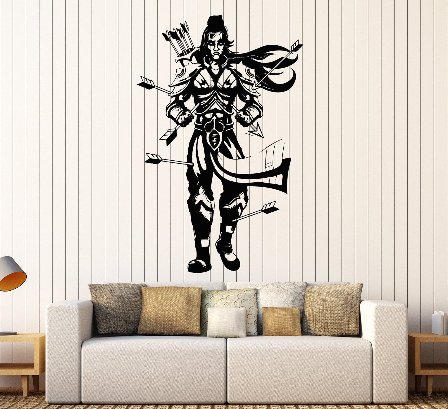 Vinyl Wall Decal Lord Rama Hinduism Arrows India Hindu Stickers Unique ...