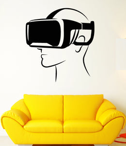 Vinyl Wall Decal Virtual Reality Head-Mounted Display Stickers Unique ...