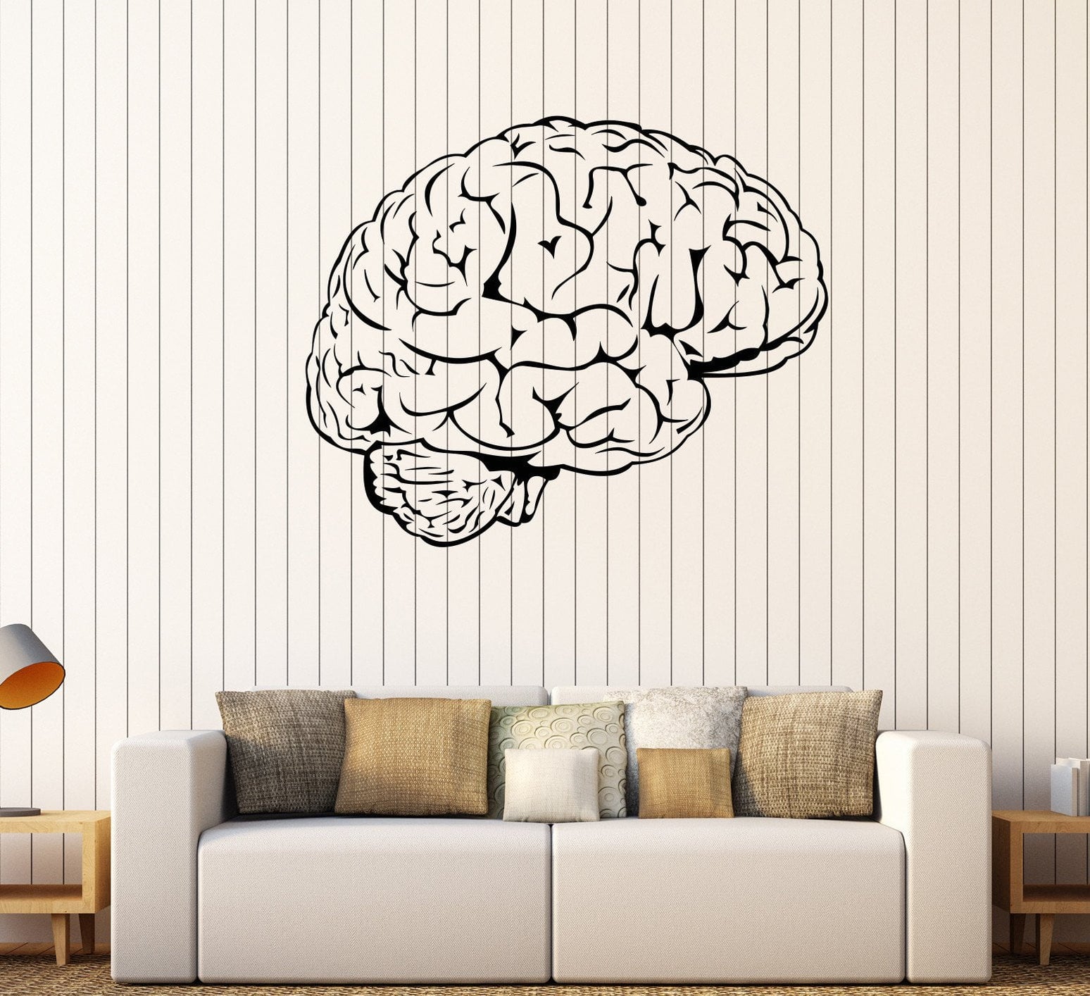 Vinyl Wall Decal Brain Mind Anatomy Intellect Science Medicine Doctor ...