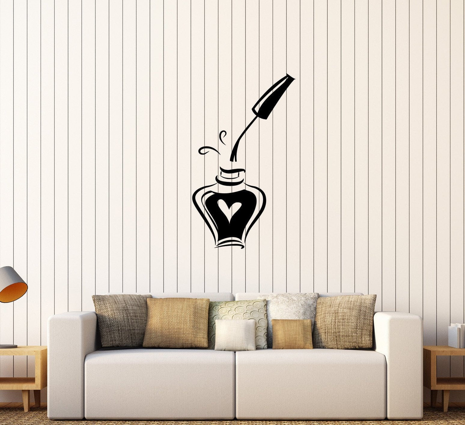 Vinyl Wall Decal Nail Salon Beauty Polish Manicure Girl Room Stickers ...