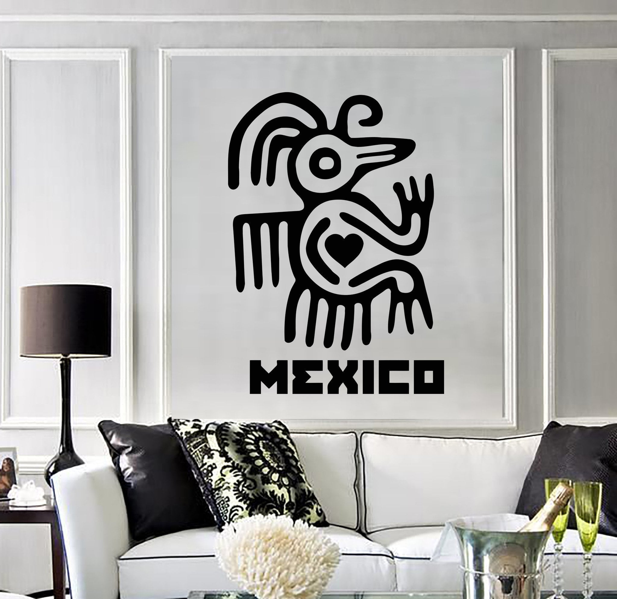 Vinyl Wall Decal Mexico Latin America Maya Aztec Ancient Figure Sticke ...