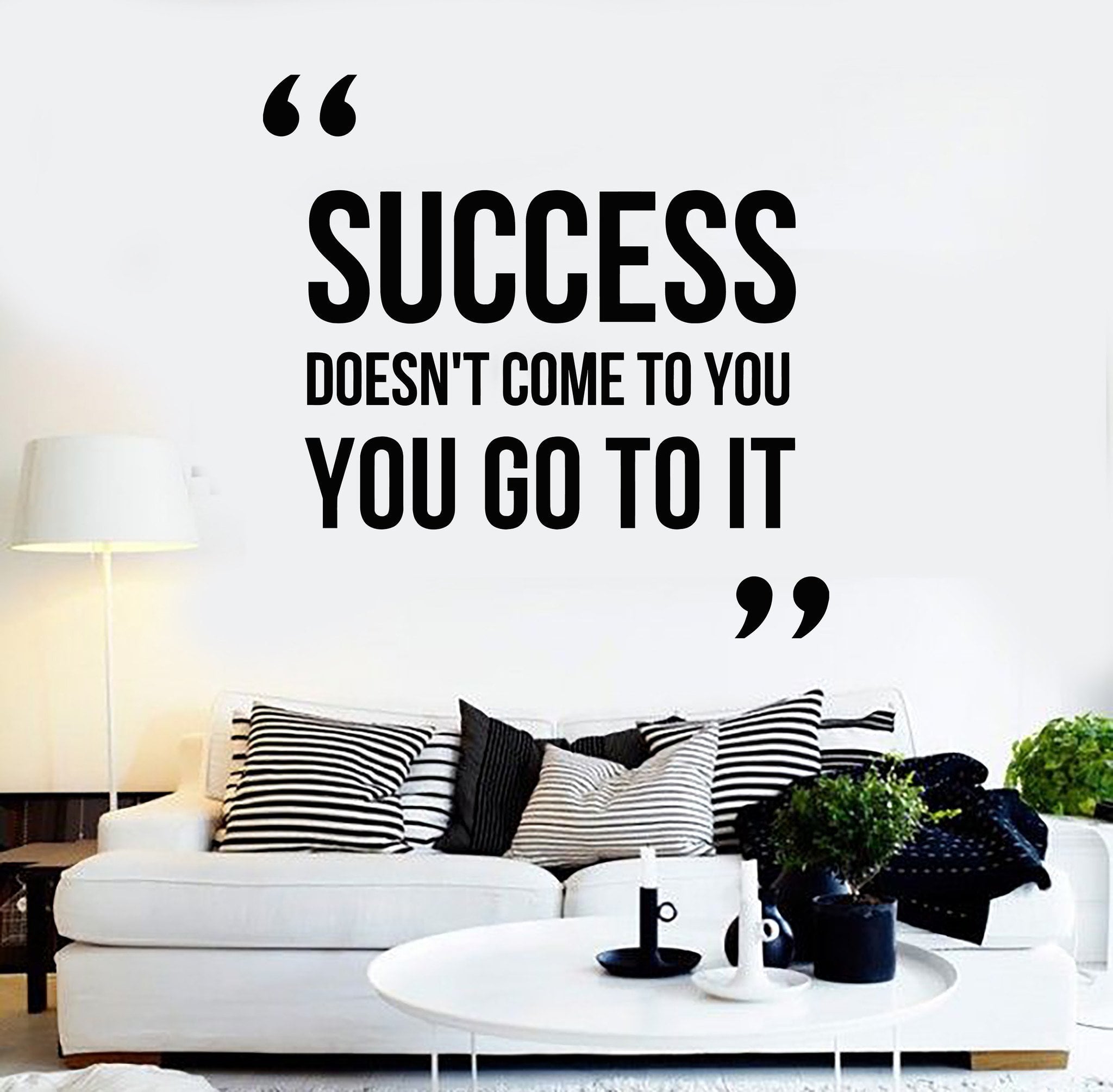 Vinyl Wall Decal Motivation Quote Success Office Inspire Stickers Uniq ...