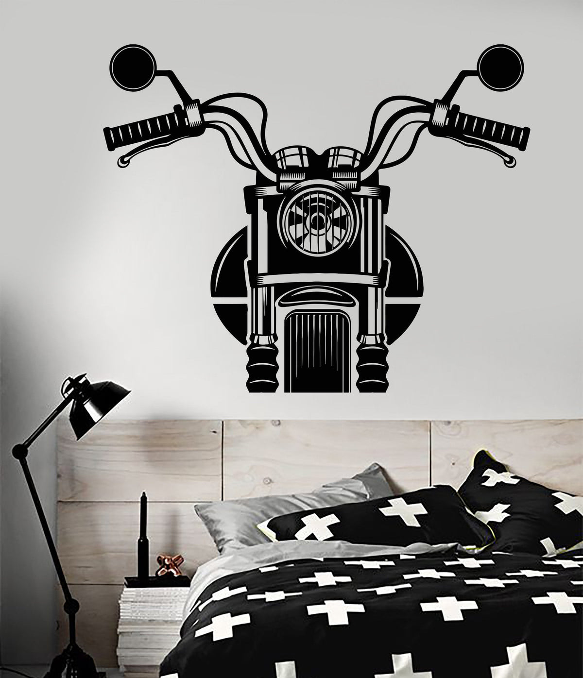 Vinyl Wall Decal Motorcycle Biker Speed Racer Bike Stickers Unique Gif ...