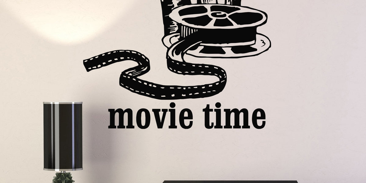 Vinyl Wall Decal Movies Cinema Film Popcorn Room Decor Stickers Mural ...