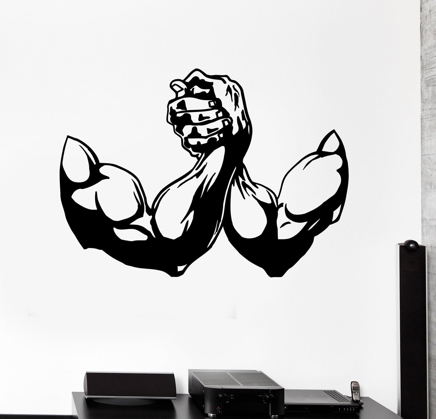 Vinyl Wall Decal Muscle Bodybuilding Fitness Gym Sports Stickers Uniqu ...