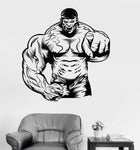 Vinyl Wall Decal Muscled Man Gym Fitness Motivation Stickers Unique Gi ...