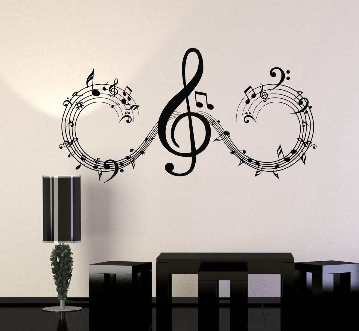 Vinyl Wall Decal Musical Notes Music Art Home Room Decor Stickers Uniq ...