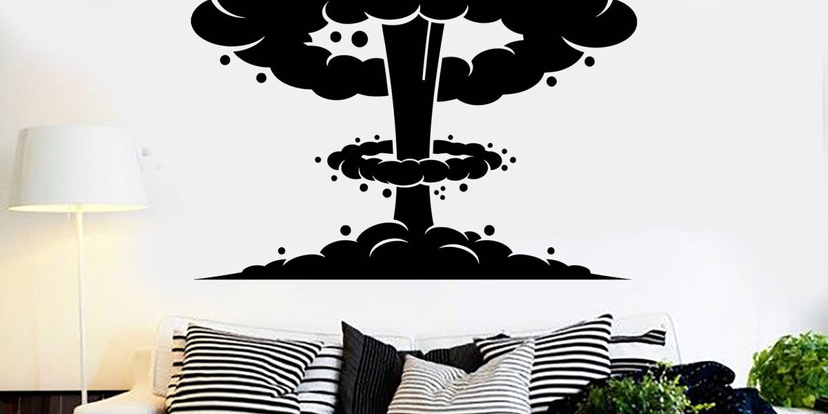 Vinyl Wall Decal Nuclear Explosion Catastrophe Stickers Mural Unique G ...
