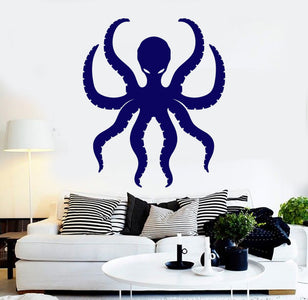 Vinyl Wall Decal Octopus Tentacles Marine Animal Ocean Stickers Unique ...