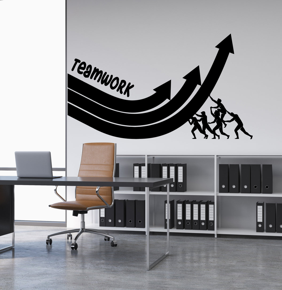 Vinyl Wall Decal Teamwork Motivation Word Office Decoration Stickers ...