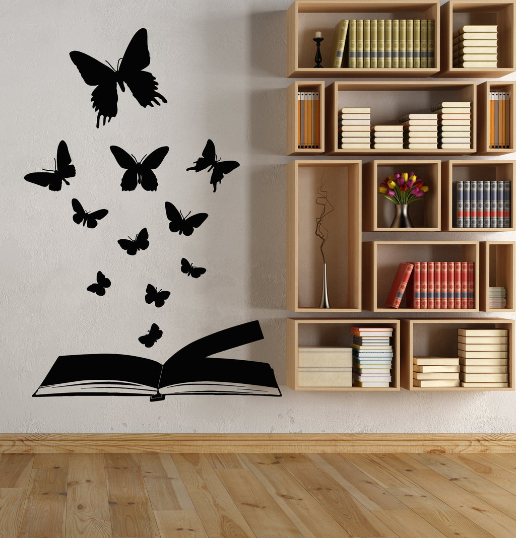 Custom Book & Library Wall Stickers And Decals Collection ...