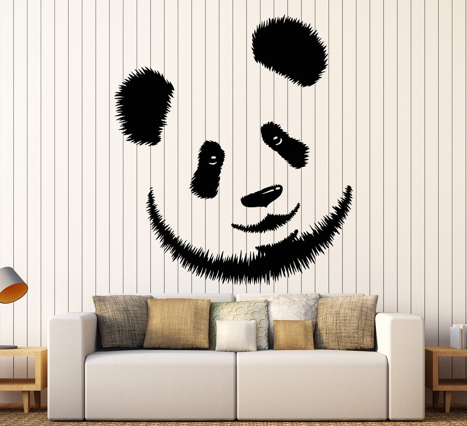 Vinyl Wall Decal Panda Head Bear Zoo Animal Children's Room Decor Stic ...