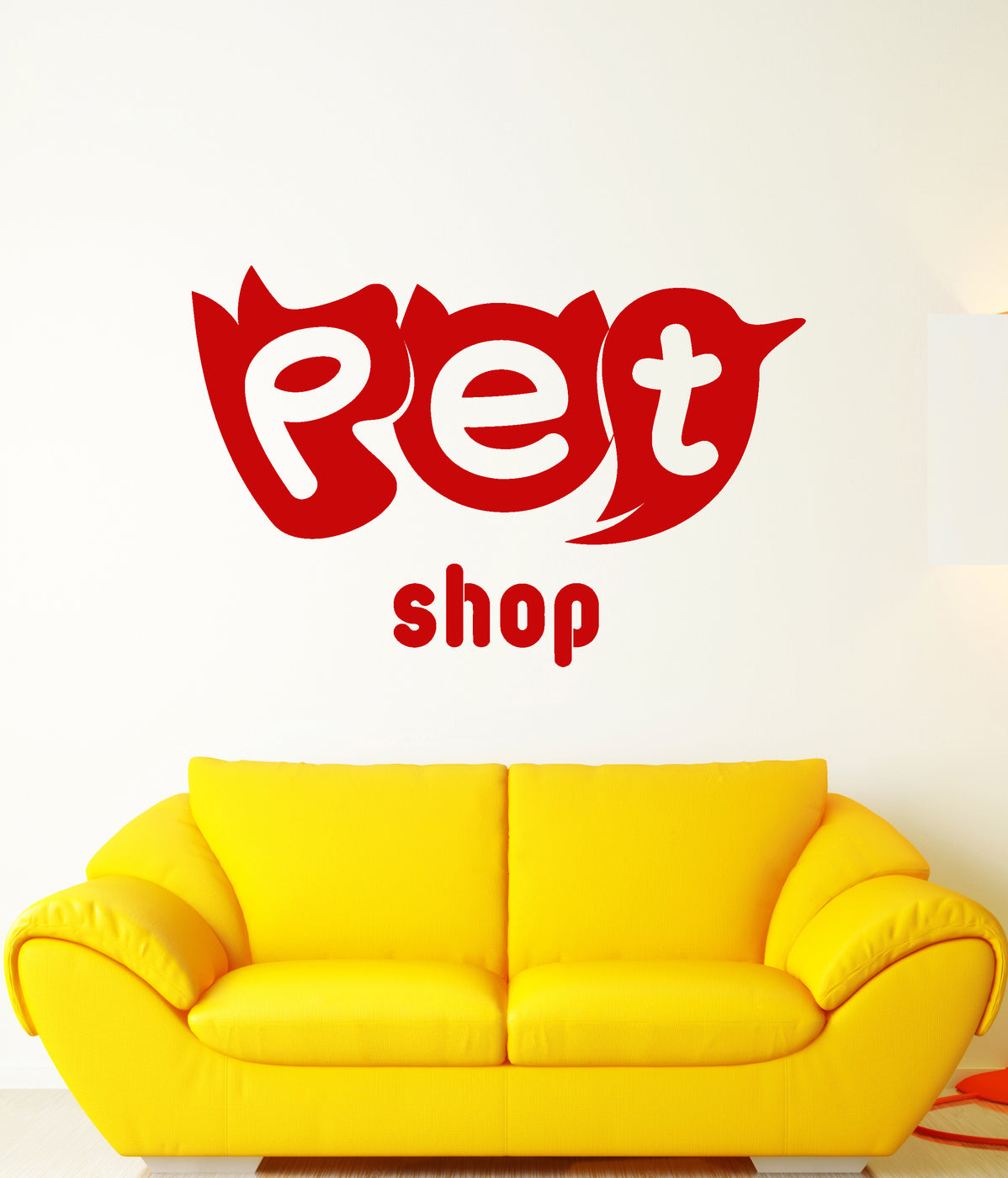 Vinyl Wall Decal Pet Shop Signboard Words Home Animals Stickers (3314i ...
