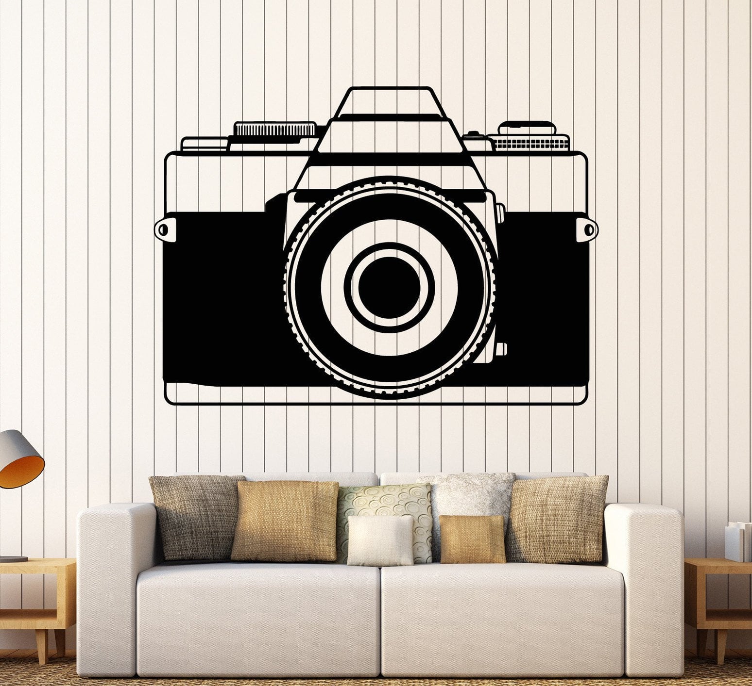 Vinyl Wall Decal Photo Art Vintage Old Camera Stickers Mural Unique Gi ...